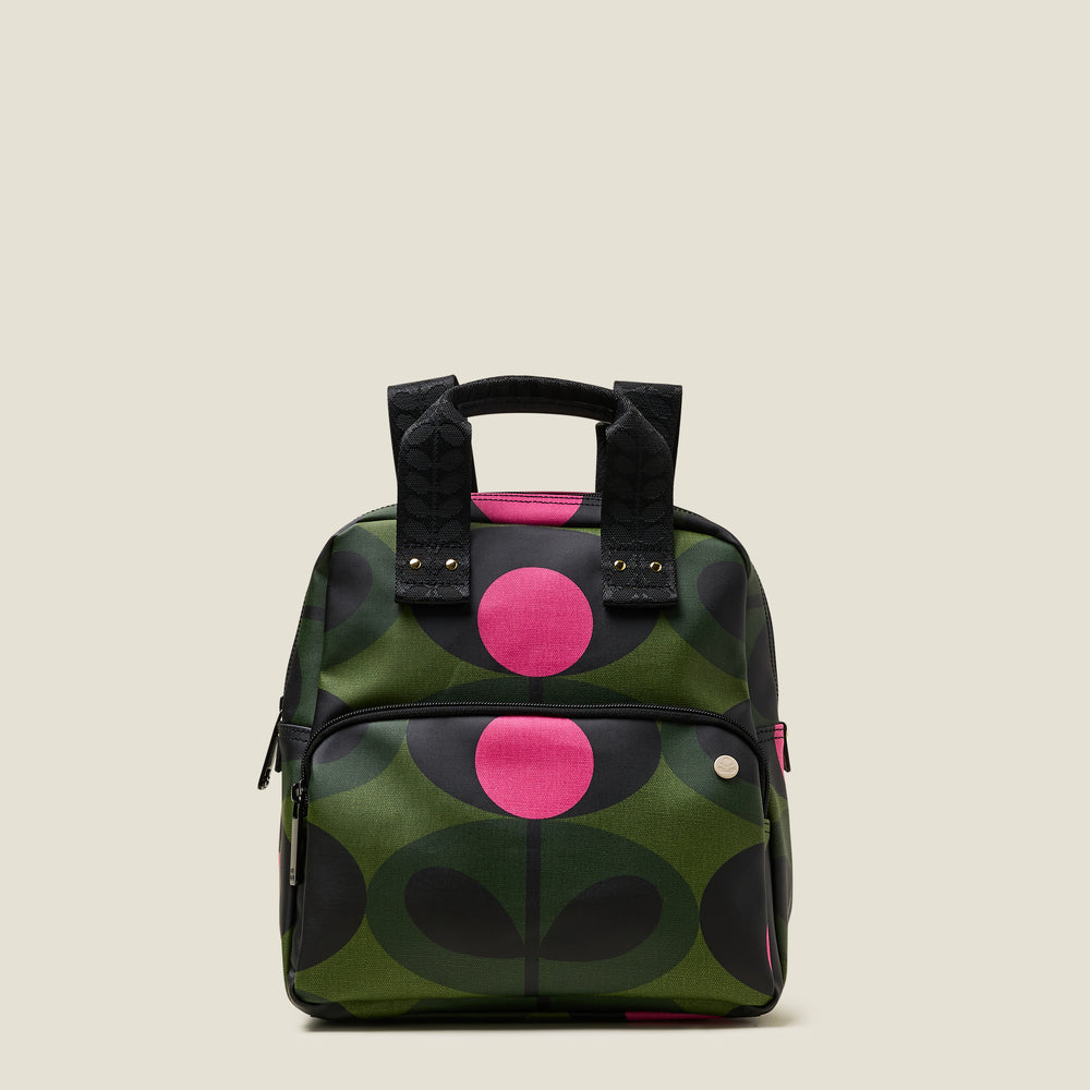 Mini Lotta Backpack | Women's Small Rucksack | Orla Kiely | Green