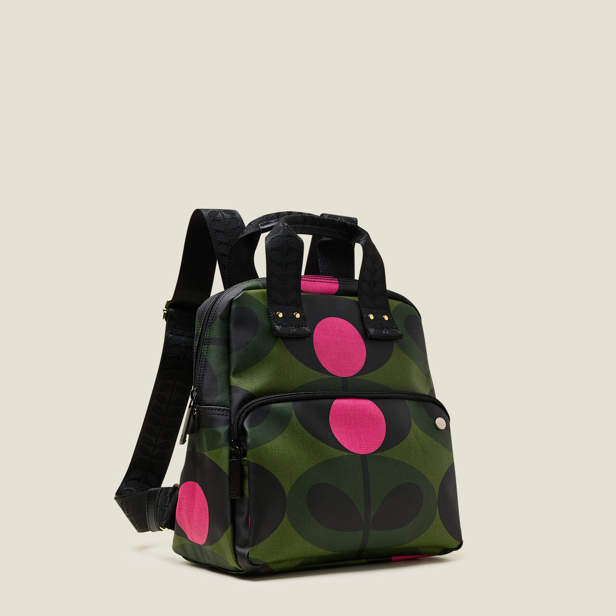 Mini Lotta Backpack | Women's Small Rucksack | Orla Kiely | Green