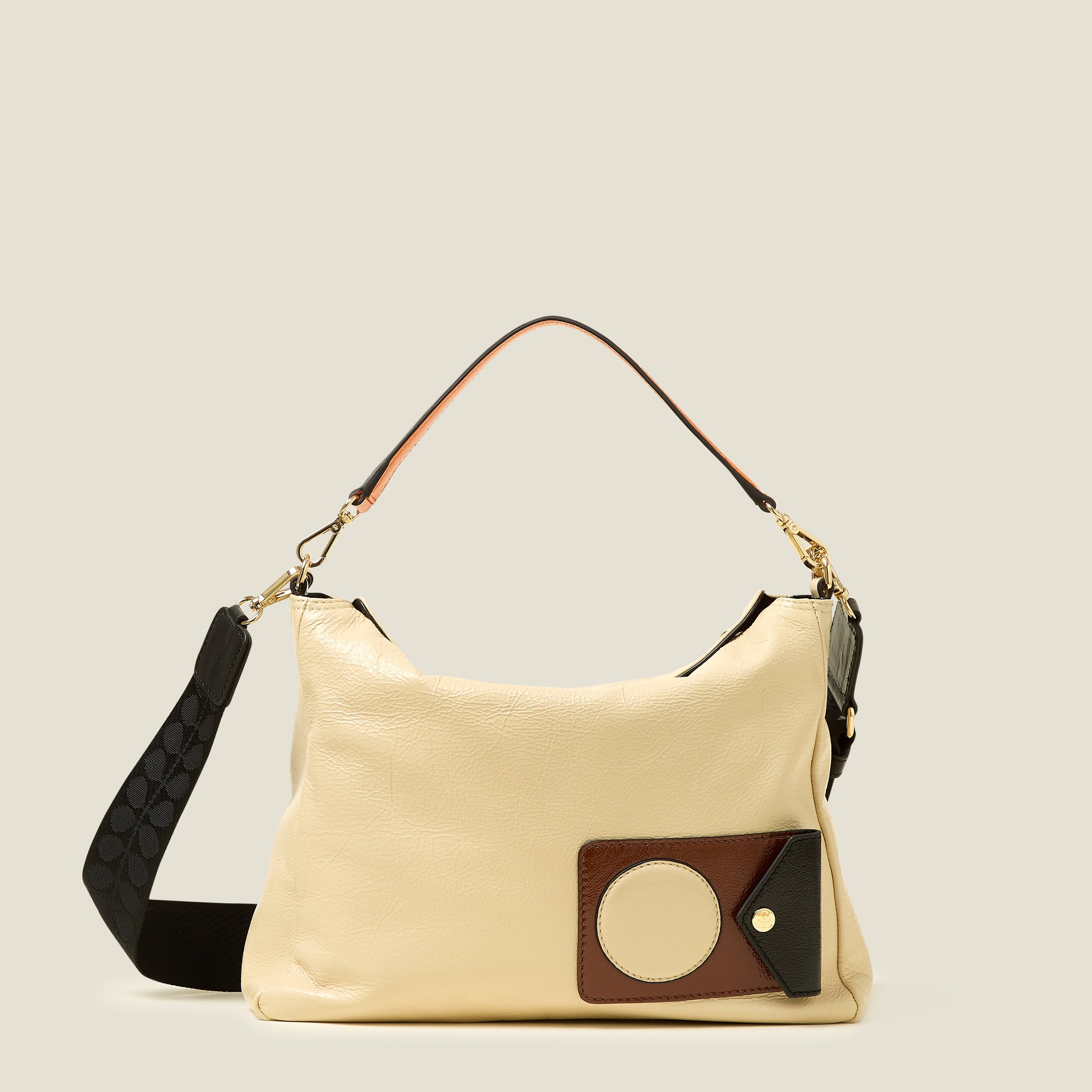 Softie Shoulder Bag - OK Applique Cream