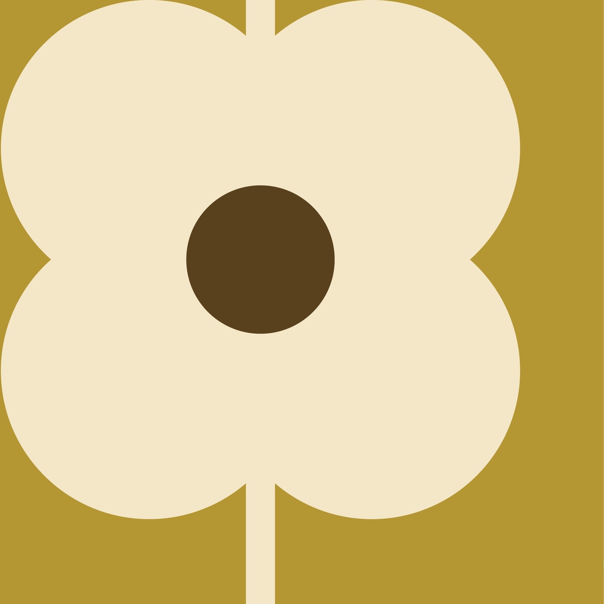 Abacus Flower Wallpaper - Corn - 70cm x 10m | Orla Kiely