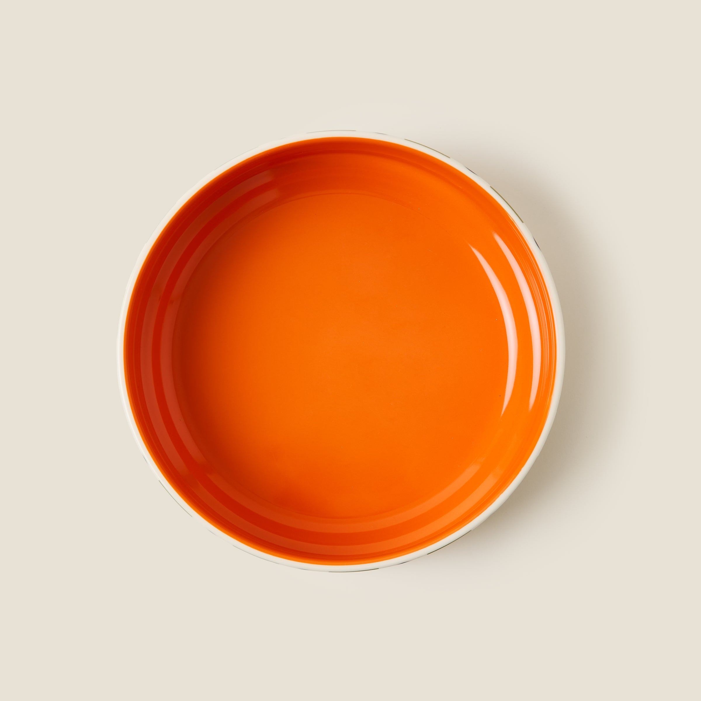 Orla Kiely Spot Square Oval Fruit Bowl | Ceramic Designer Fruit Bowl