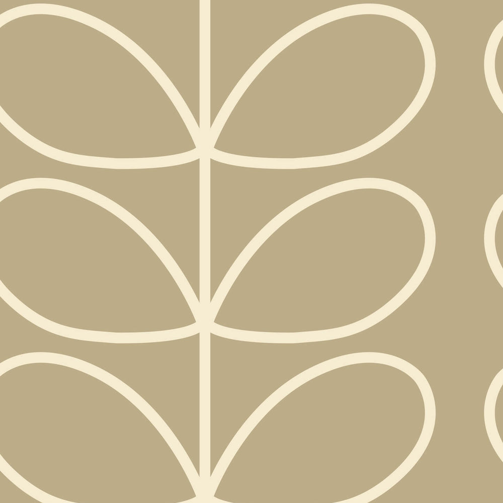 Giant Linear Stem Stone Wallpaper - Sample | Orla Kiely